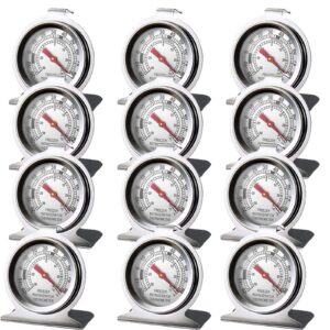 stainless steel refrigerator freezer thermometer large dial thermometer (12 pack)