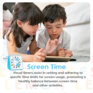 Visual Timer for Kids, Toddler, Autism, ADHD & Preschool Classroom - Animal Silent Countdown Timers - 60 Minute Productivity & Time Management Clock (Sea Creature)