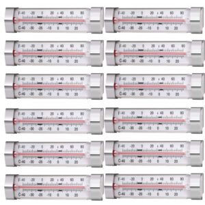 gerusea 12 pack fridge refrigerator freezer thermometer