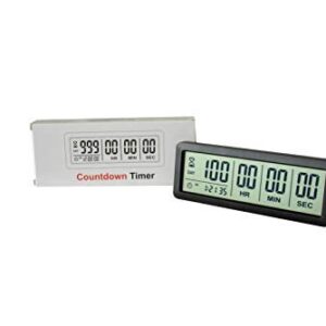 Digital 999 Days Countdown Timer Display time for Retirement Vacation Exam Wedding lab Kitchen Project Meeting(2C Batteries Included)/Black