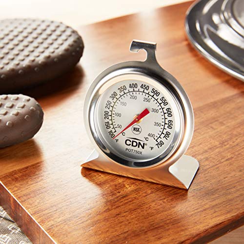 CDN POT750X ProcAccurate High Heat Oven Thermometer,Silver