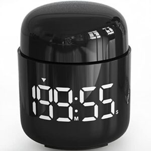 meesmeek digital kitchen timer,countdown countup timer with large led display volume adjustment,timer for cooking, classroom time for kids and teachers. (black)