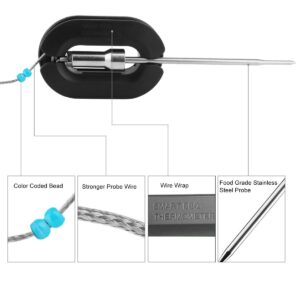 Replacement Probes 4 Packs Improved Stainless Steel Additional Probes Wire for Grill Thermometer by WEINAS