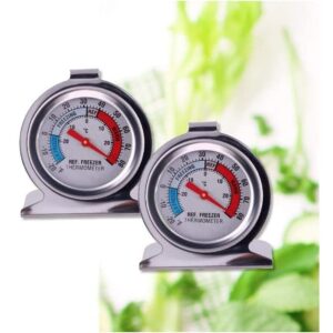 Refrigerator Freezer Large Dial Thermometer Aulufft 6 Pack Classic Series Fridge Freezer Alarm Thermometer Internal Temperature Gauge for Kitchen Refrigerator