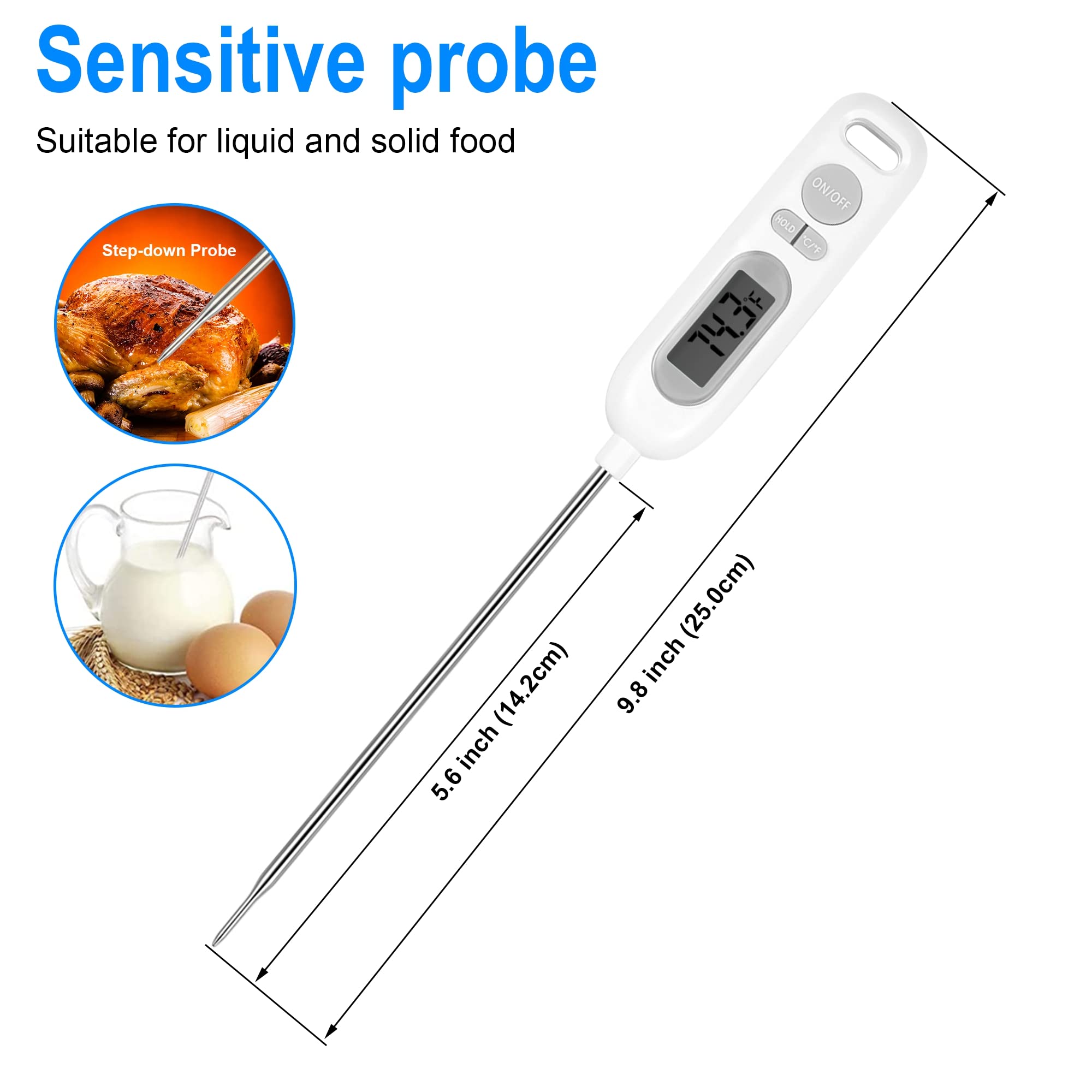 Digital Meat Thermometer Instant Read Thermometer Cooking Thermometer (1)