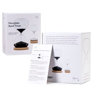 OrgaNice Hourglass Sand Timer - 30 Minute & 5 Minute Timer Set - Improve Productivity & Achieve Goals - Stay Focused & Be More Efficient - Time Management Tool - [Gift-Ready Packaging]