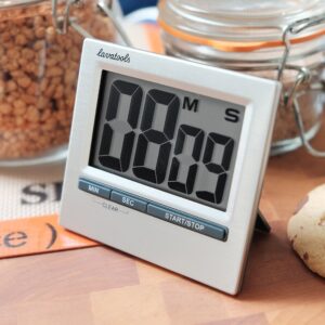 Lavatools KT2 Digital Kitchen Timer & Stopwatch, Large Display, Bold Digits, Simple Operation, Loud Alarm, Magnetic Kickstand for Cooking and Classroom