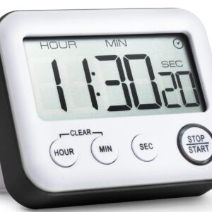 Multi-Function Timer,Count Down + Alarm Clock (Black)