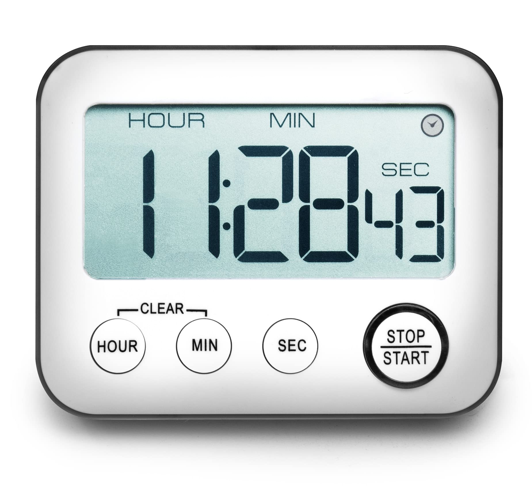 Multi-Function Timer,Count Down + Alarm Clock (Black)