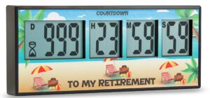 retirement timer up to 999 days, countdown and alarm by cirbic (retirement)