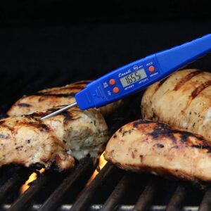 Escali DHP3 Advanced Digital Waterproof Meat Thermometer, Temperature Hold, Protective Sheath Handle IPX7 Protection