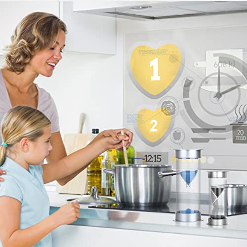 Sand Timer,Hourglass Sand Timer for Kids, 5/10/15/30/45/60 Min Kitchen Visual Timer Classroom Kitchen Restaurant Office Game Timer reloj De Arena(10 Min, Black Sand)