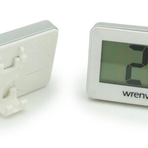 Wrenwane Digital Refrigerator Freezer Room Thermometer, No Frills Simple Operation, White