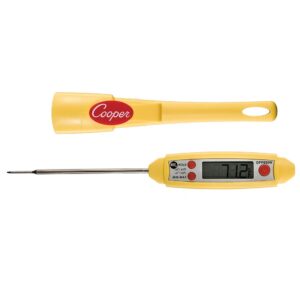 Cooper-Atkins DPP800W MAX Digital Thermometer with Long Probe, Long Probe Thermometer (Waterproof Thermometer, Auto Shutoff, Temperature Memory),Yellow