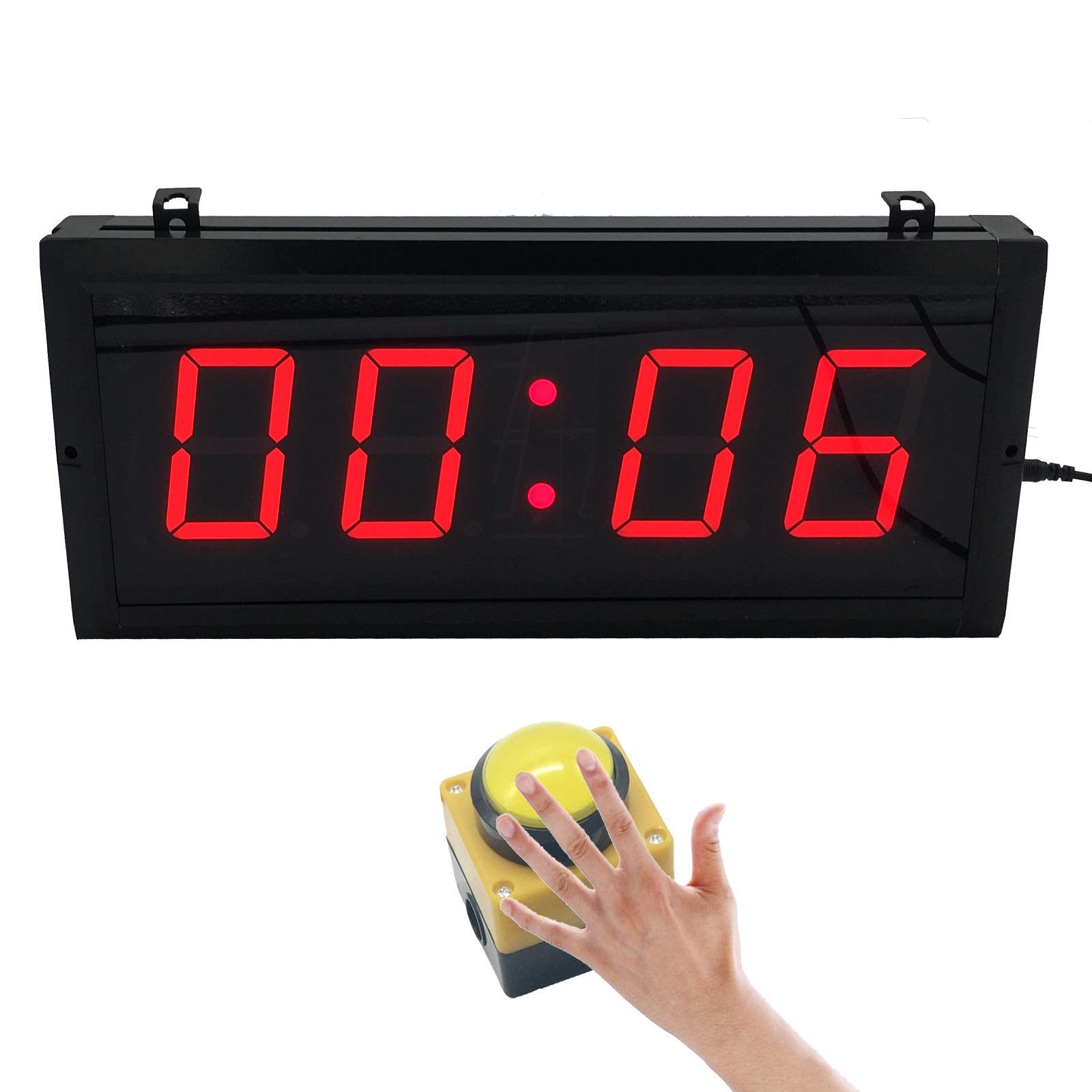 BTBSIGN 3'' Countdown Timer with Wired Button and Remote Drone Racing