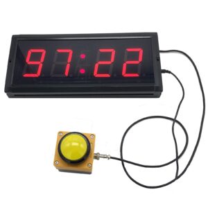 BTBSIGN 3'' Countdown Timer with Wired Button and Remote Drone Racing