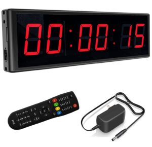 led digital countdown wall clock fitness timer stopwatch for gym (2.3inch digital high)