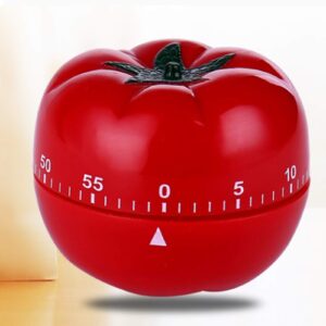 Cute Tomato Shape Kitchen Timer Kitchen Craft Mechanical Wind Up 60 Minutes Timer 360 Degree Rotating Timer Kitchen Cooking Timer Red