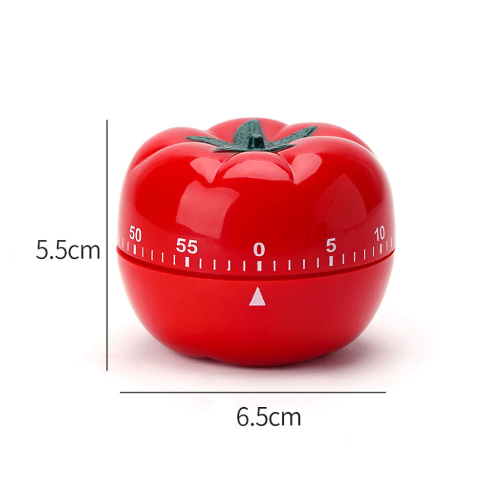 Cute Tomato Shape Kitchen Timer Kitchen Craft Mechanical Wind Up 60 Minutes Timer 360 Degree Rotating Timer Kitchen Cooking Timer Red