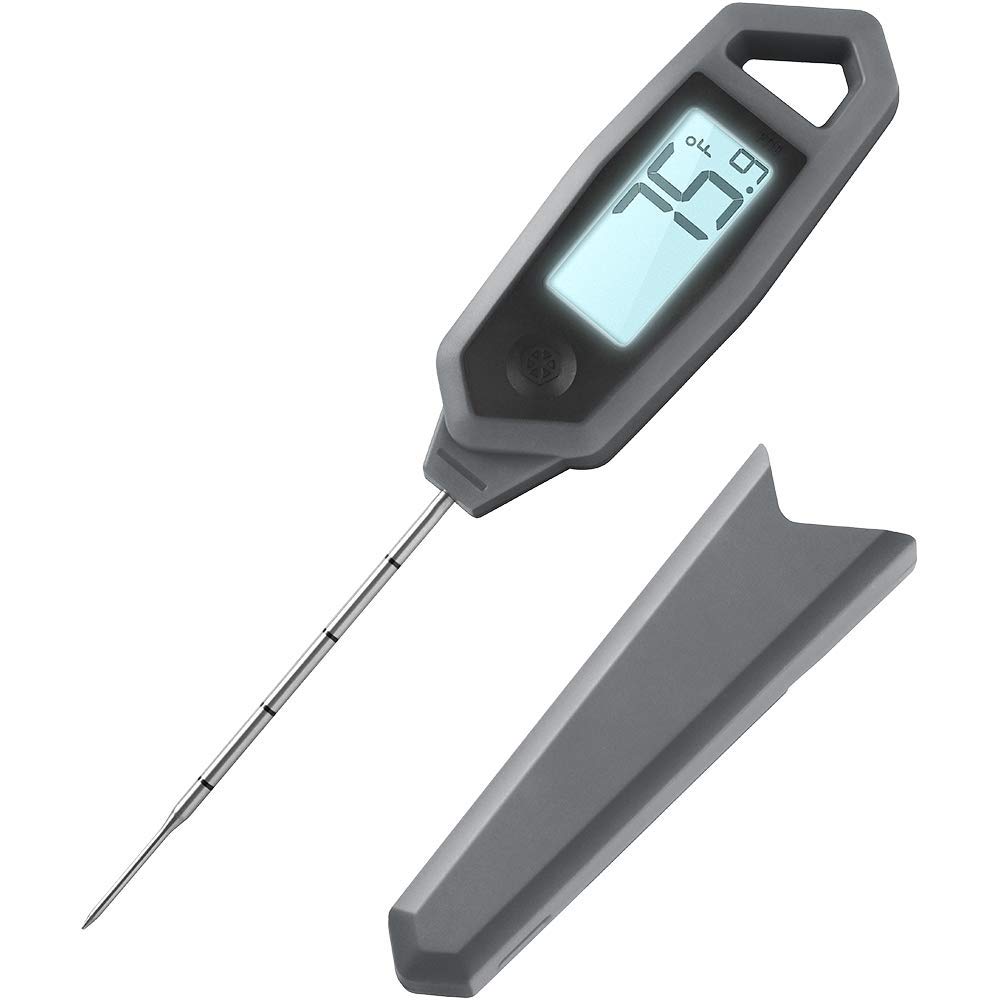 Lavatools PT18C Professional Commercial 3" Ambidextrous Backlit Digital Instant Read Meat Thermometer for Kitchen, Food Cooking, Grill, BBQ, Smoker, Candy, Home Brewing, and Oil Deep Frying