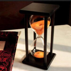 Sandglass 30 Minutes Timer Hourglass for Ornament Decoration Restaurant Living Room Home Closet Office Desk Bedroom Party Festival Christmas Wooden Frame Sand Timer Clock Orange