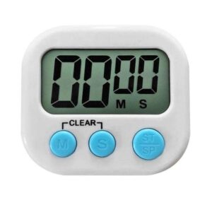 Runlyn Digital Kitchen Timer Classroom Timer Magnetic Digital Timer Big Digits Loud Alarm with LCD Display for Cooking Baking Sports Exercise Oven Games Study Work, 4 Packs