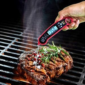 RedWoodBest Digital Meat Thermometer Instant Read Waterproof with Backlight & Calibration, Magnet and Bottle Opener, Best for Kitchen, Food, BBQ, Grill, Deep Fry, Baking, Candy, Indoor Outdoor Cooking