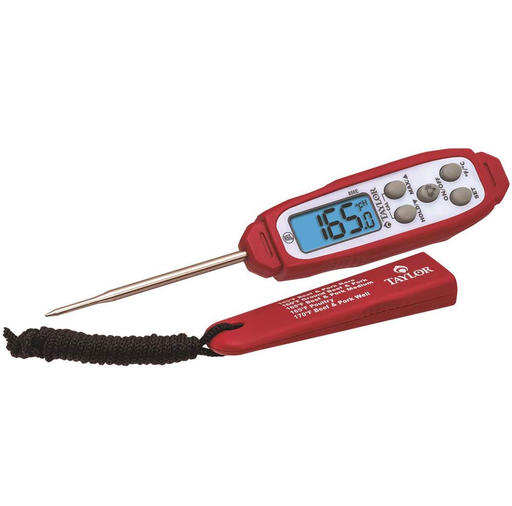 Waterproof Red Digital Thermometer c