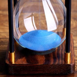 Premium Large Hourglass Sand Timer 60 Minutes, Decorative Sandglass Clock, Modern Hour Glass Timers Gift for Men & Women, Time Management Tools for Classroom Kitchen Home Office Desk Decor