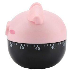 Cute Cartoon Pig Kitchen Timer Mechanical Timers Counters for Cooking Timing Tool, Kitchen Timer Mini Timer 55 Mins Countdown Easy to use