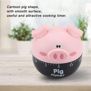 Cute Cartoon Pig Kitchen Timer Mechanical Timers Counters for Cooking Timing Tool, Kitchen Timer Mini Timer 55 Mins Countdown Easy to use