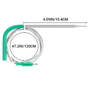 INKBIRD Grill Thermometer Replacement Colored Probes 4-Pack Set for INKBIRD Thermometer, 47 Inches Stainless Probes Only Compatible with IBBQ-4BW, IBT-24S and IBT-26S