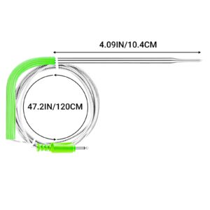 INKBIRD Grill Thermometer Replacement Colored Probes 4-Pack Set for INKBIRD Thermometer, 47 Inches Stainless Probes Only Compatible with IBBQ-4BW, IBT-24S and IBT-26S