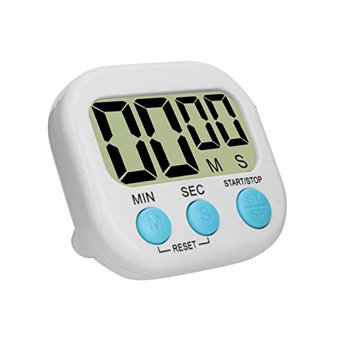 Timers, Classroom Timer for Kids, Kitchen Timer for Cooking,Magnetic Digital Stopwatch Clock Timer for Teacher, Study, Exercise, Oven, Cook, Baking, Desk (White, 1)