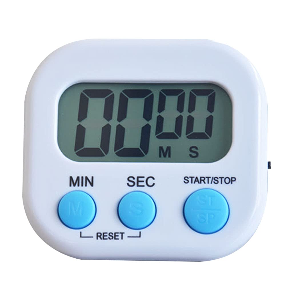 Timers, Classroom Timer for Kids, Kitchen Timer for Cooking,Magnetic Digital Stopwatch Clock Timer for Teacher, Study, Exercise, Oven, Cook, Baking, Desk (White, 1)