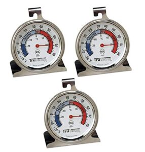 tru temp refrigerator-freezer thermometer, 3 pack