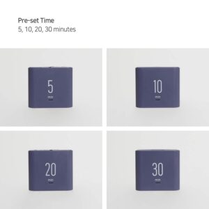 mooas Multi Cube Timer White (5,15,30,60 Minutes) & Violet(5,10,20,30 Minutes) Bundle, Clock & Alarm, Easy to use Timer Set