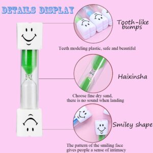 Brushing Timer, 3 Minute Dental Hourglass for Kids, Tooth Brushing Sand Timer (3 Pieces)