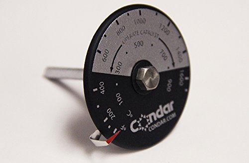 Condar Dutchwest stove catalytic probe thermometer (3-194) 2 1/8 inch probe.