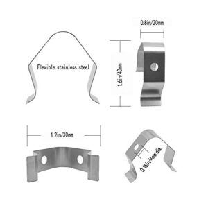 Meat Thermometer Probe Clip Holder Compatible with Thermopro TP04 TP06 TP07 TP08 TP09B TP10 TP11 TP12 TP16 TP17 TP20 TP22 Ambient Temperature Readings APP Bluetooth Smokers Grills Ovens, Set of 3