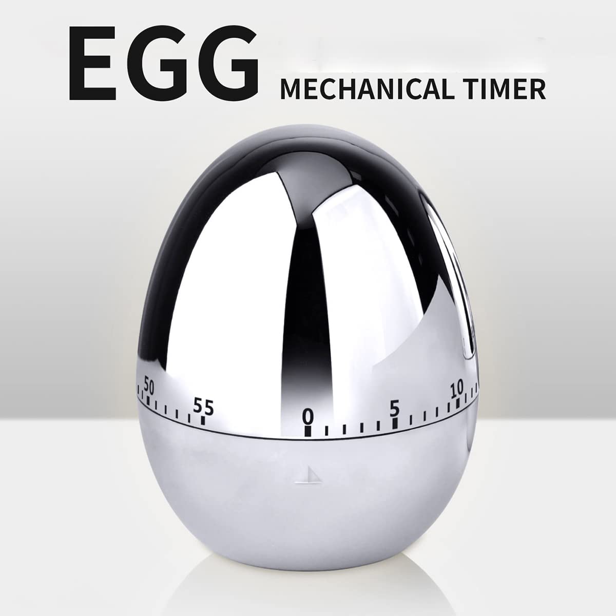 Egg Model Mechanical Timer Kitchen Gadget Cooking Clock Alarm Counters 60 Minutes Manual Timer for Study Decoration (Gold)