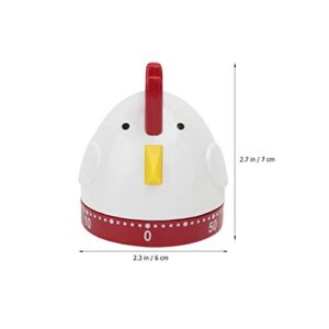 Cabilock Kitchen Chicken Timer Cartoon Cock Mechanical Timers 60 Minutes Rooster Kitchen Cooking Timer Clock Alarm Manual Timer