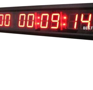 BESTLED Red Days Countdown Clock 10 Digits Count up 10000 Days Hours Minutes Seconds LED Large Digital Countdown Clock IR Remote Control Aluminum Case