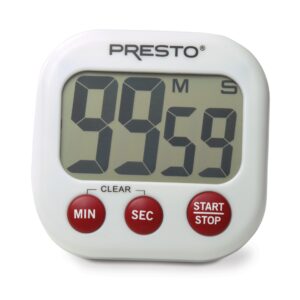 presto 04214 electronic big digital timer, white