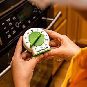 Curious Chef 60-Minute Kitchen Timer for Kids, Dishwasher Safe, Made with BPA-Free Plastic, Real Kitchen Tool