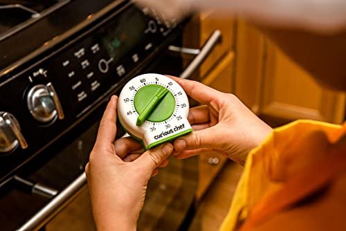 Curious Chef 60-Minute Kitchen Timer for Kids, Dishwasher Safe, Made with BPA-Free Plastic, Real Kitchen Tool