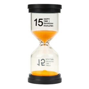 Set of 4 Sand Timer for Kitchen, Hourglass Classroom Timer Clock for Kids by C Crystal Lemon