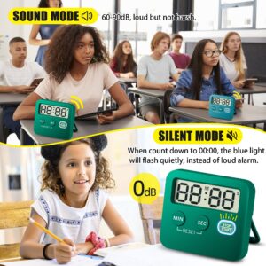 Timers, 2 Pack Silent Classroom Timer for Kids Teachers Students