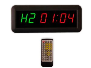 eu 1.5" 6 digits interval timer programmable led countdown / up stopwatch for home gym.