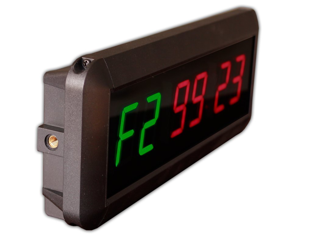 Eu 1.5" 6 Digits Interval Timer Programmable Led Countdown / Up Stopwatch For Home Gym.